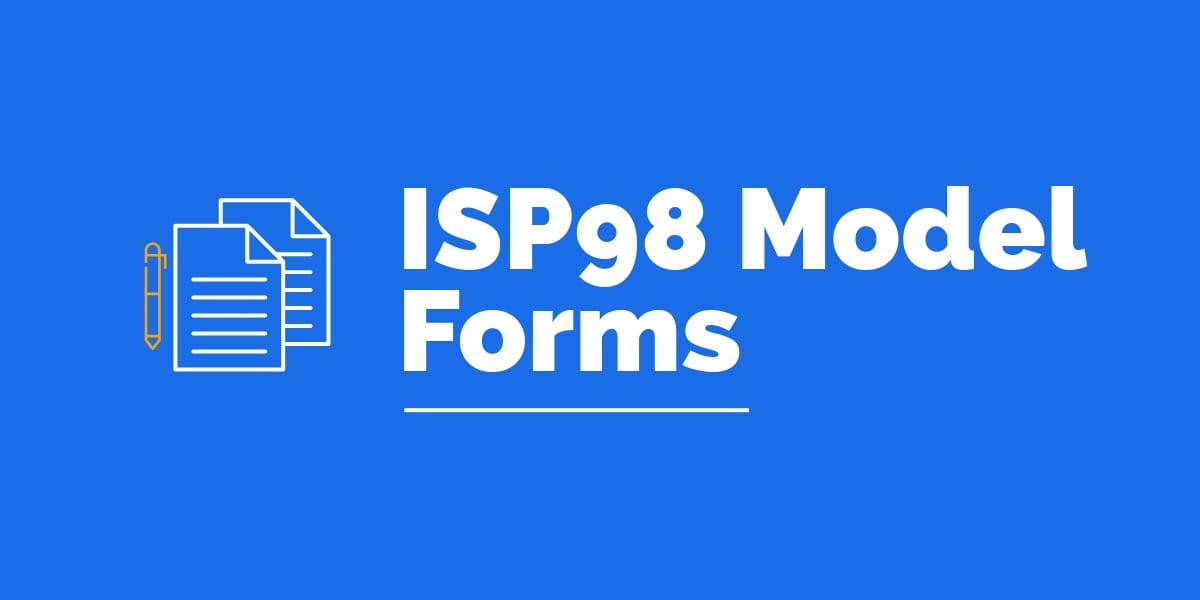 ISP98 Model Forms - Documentary Credit World